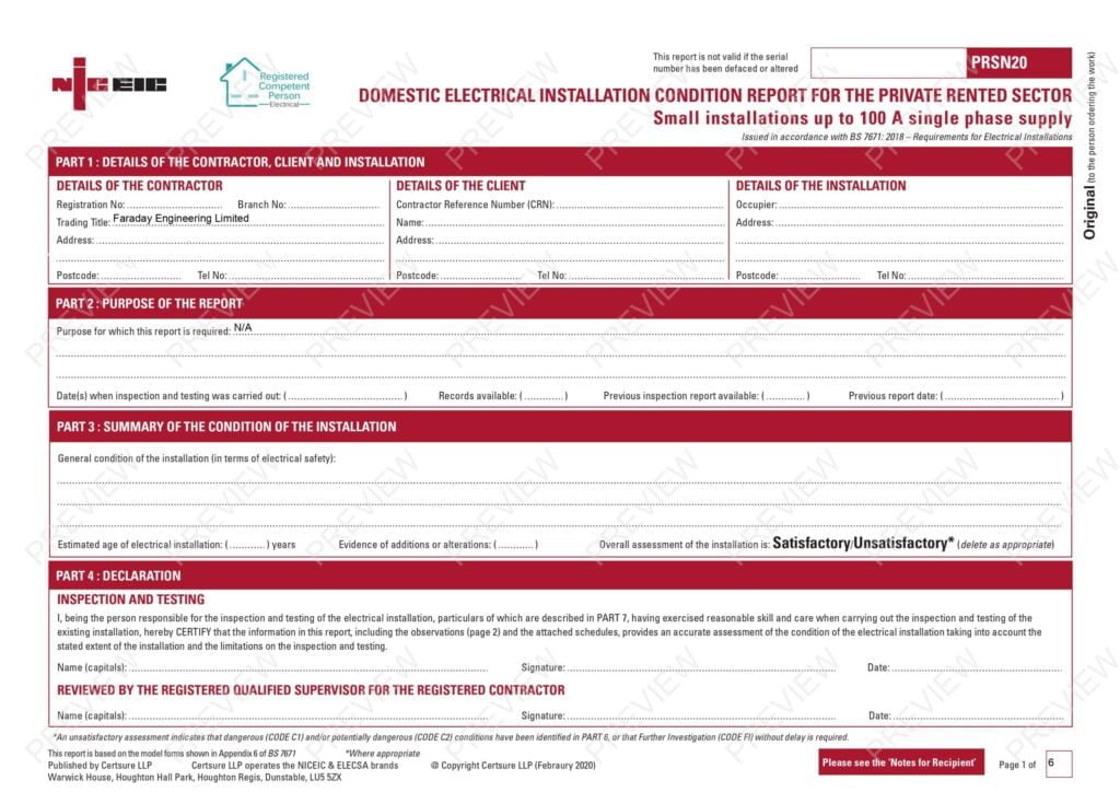 Electrical Safety Certificate Cost| EICR in London | Get yours today